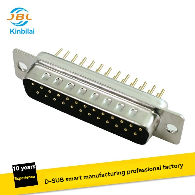 D SUB Technology gun punch pin 25pin serial port gold-plated socket ...