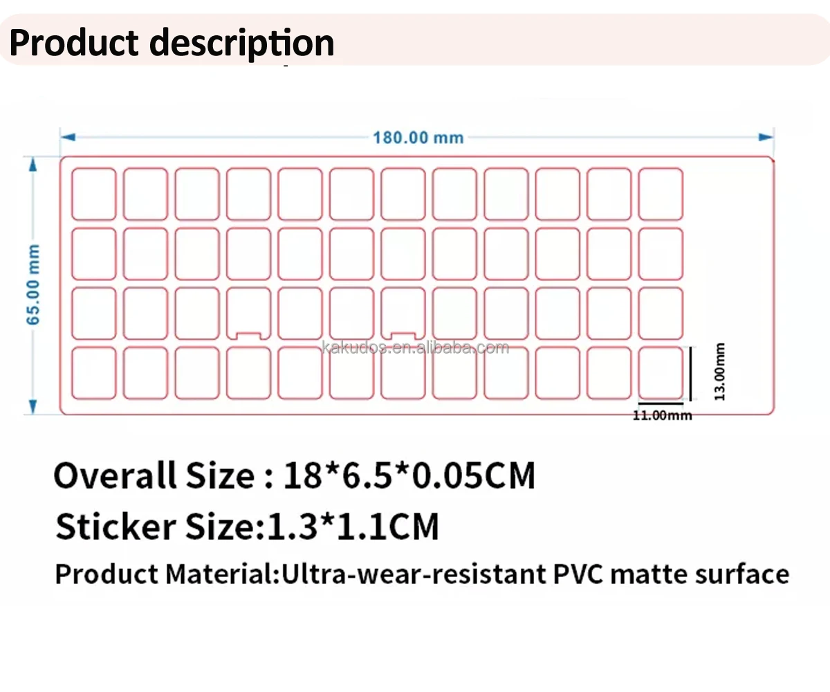 Universal Keyboard Sticker for HP Dell Laptop Keyboard Vinyl Skin ...