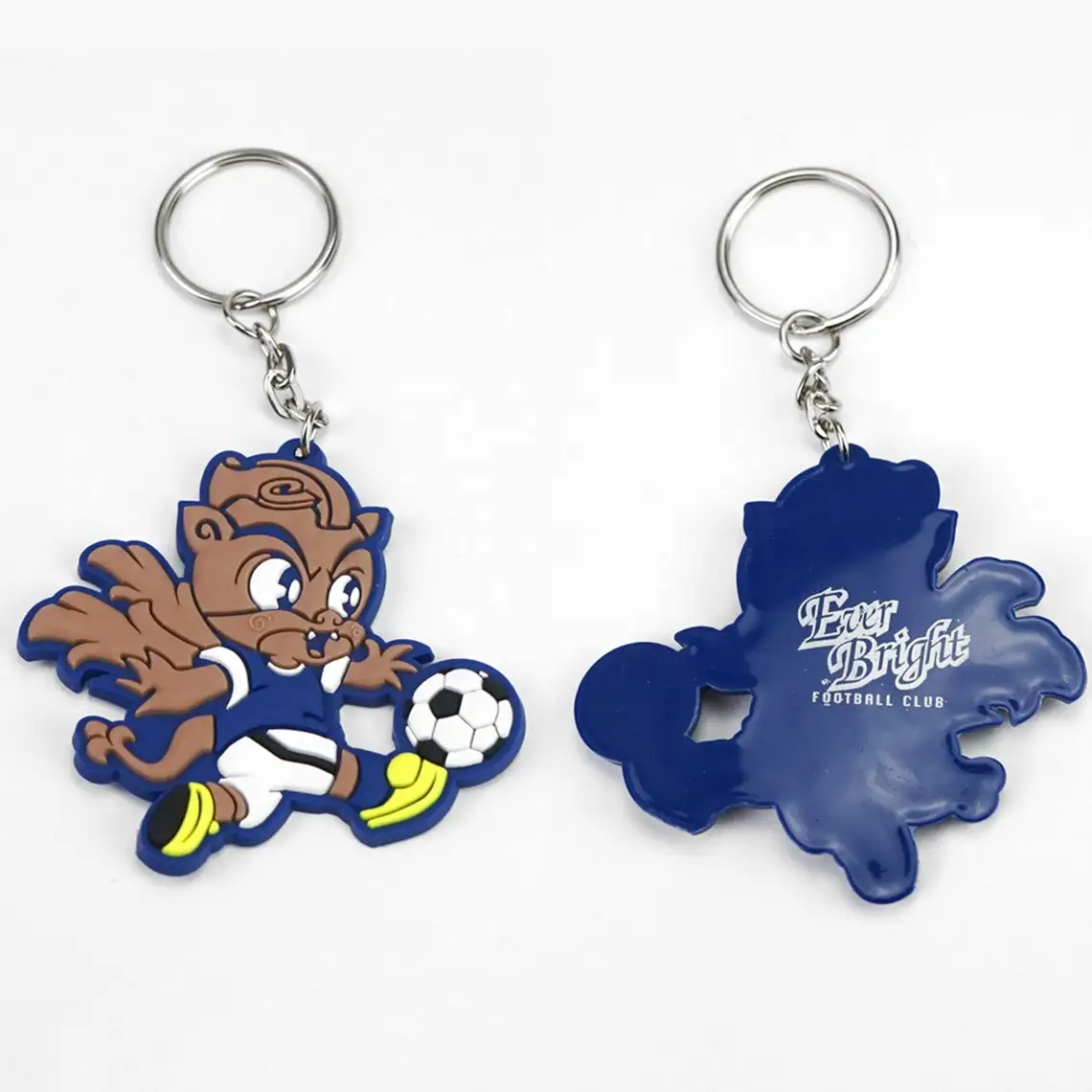 Customized Promotional Cute Soft PVC Rubber Key Ring