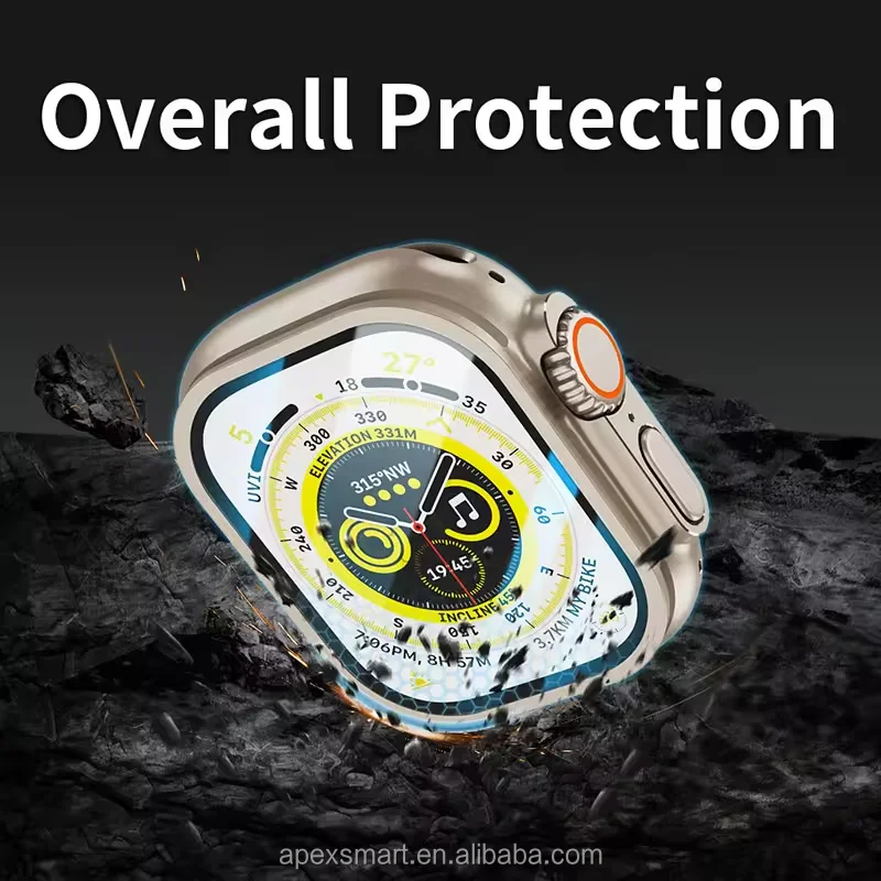 Protection Cover Shockproof Case Film Smart Watch Glass Screen ...