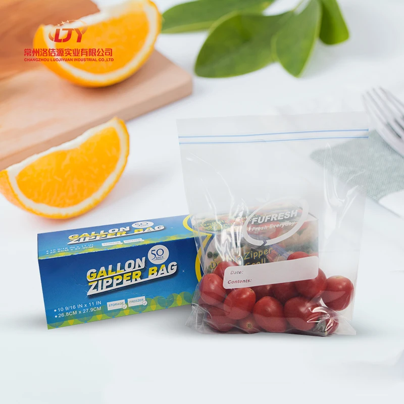 LJY Gallon Food Storage Zipper Bags - Durable & Versatile