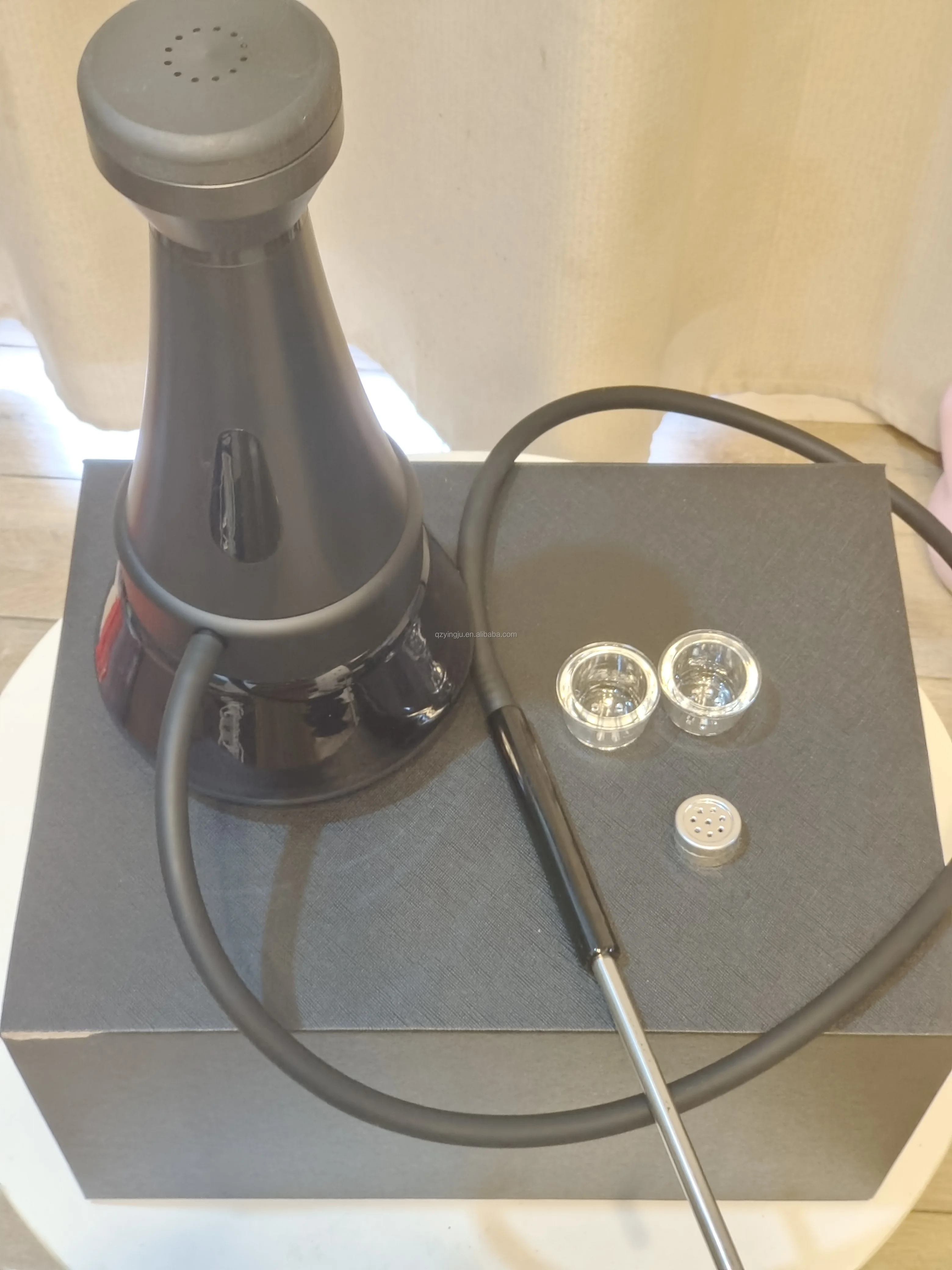 Yj Electronic Hookah Shisha With Glass Pods Electronic Shisha Display ...