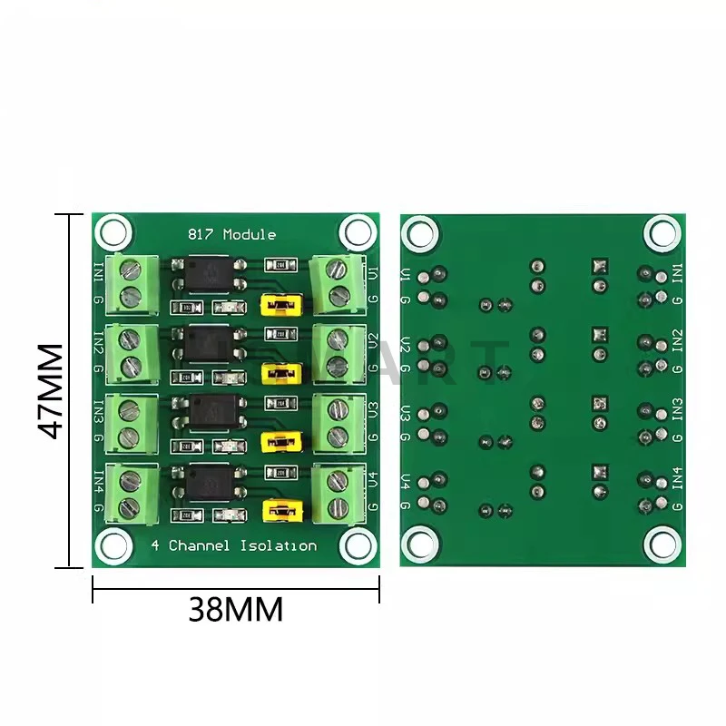PC817 Optocoupler Isolation Board - 2 & 4 Channel Adapter