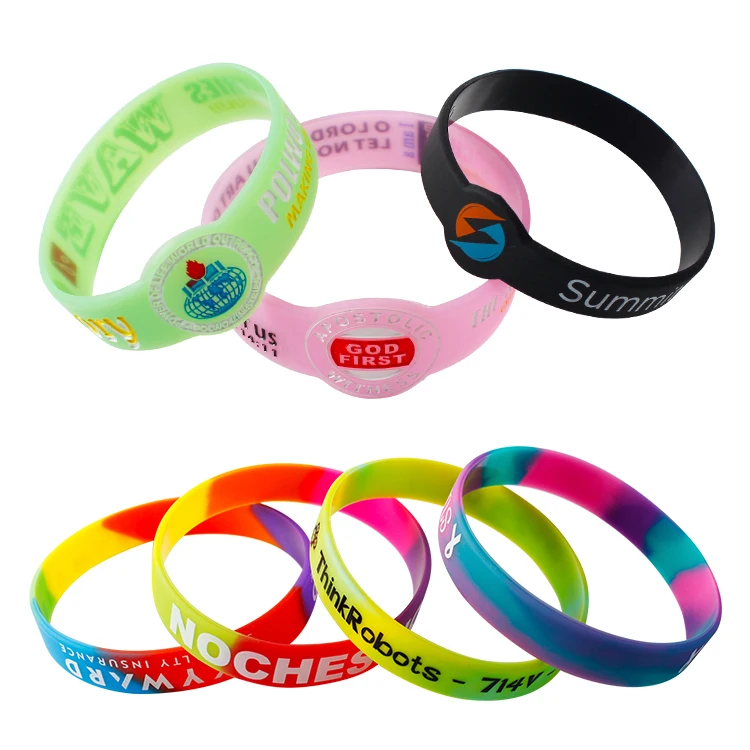 Wholesale Custom Rubber Bracelets for Promotional Gifts