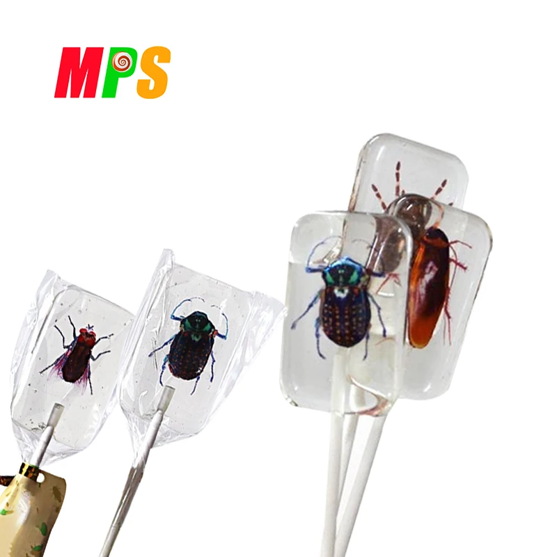 Spoof Insect Sugar Free Candy Lollipop Creativity Transparent Edible ...