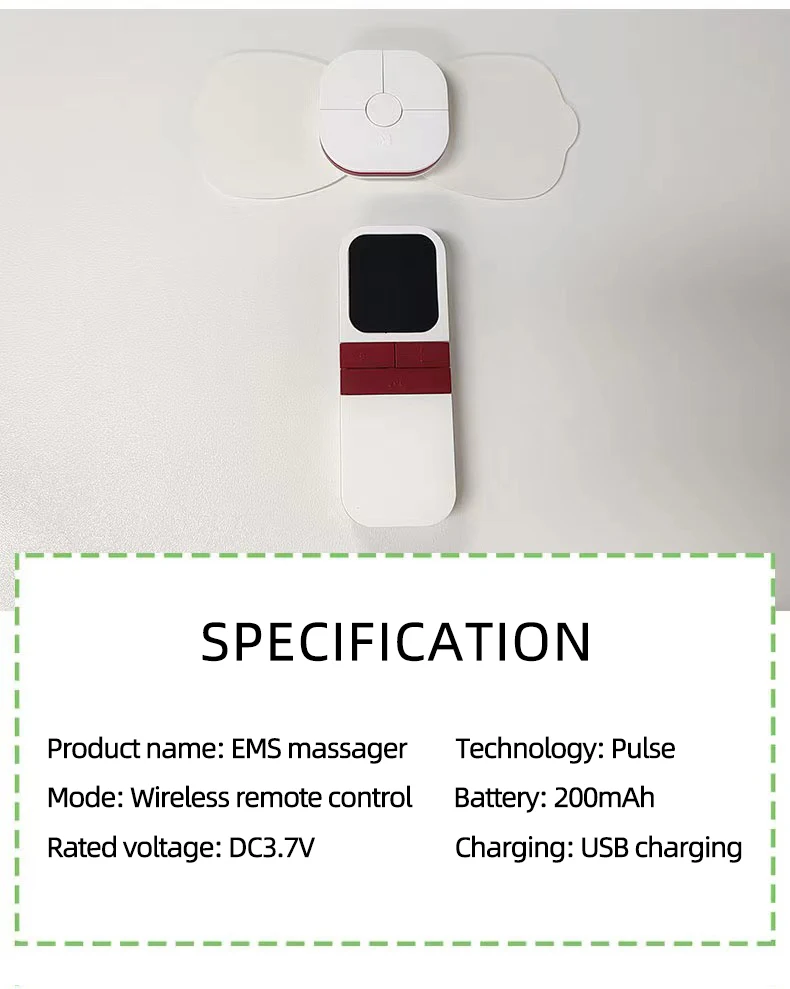 Pain Relief Body Muscle Stimulator Massage Patch Mini Electric Ems ...
