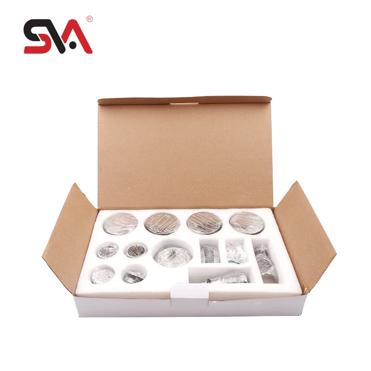 Safty Heavy Duty Glass Sliding Door System Sva-0009b Round Pipe Shower Frameless Sliding Doors ...