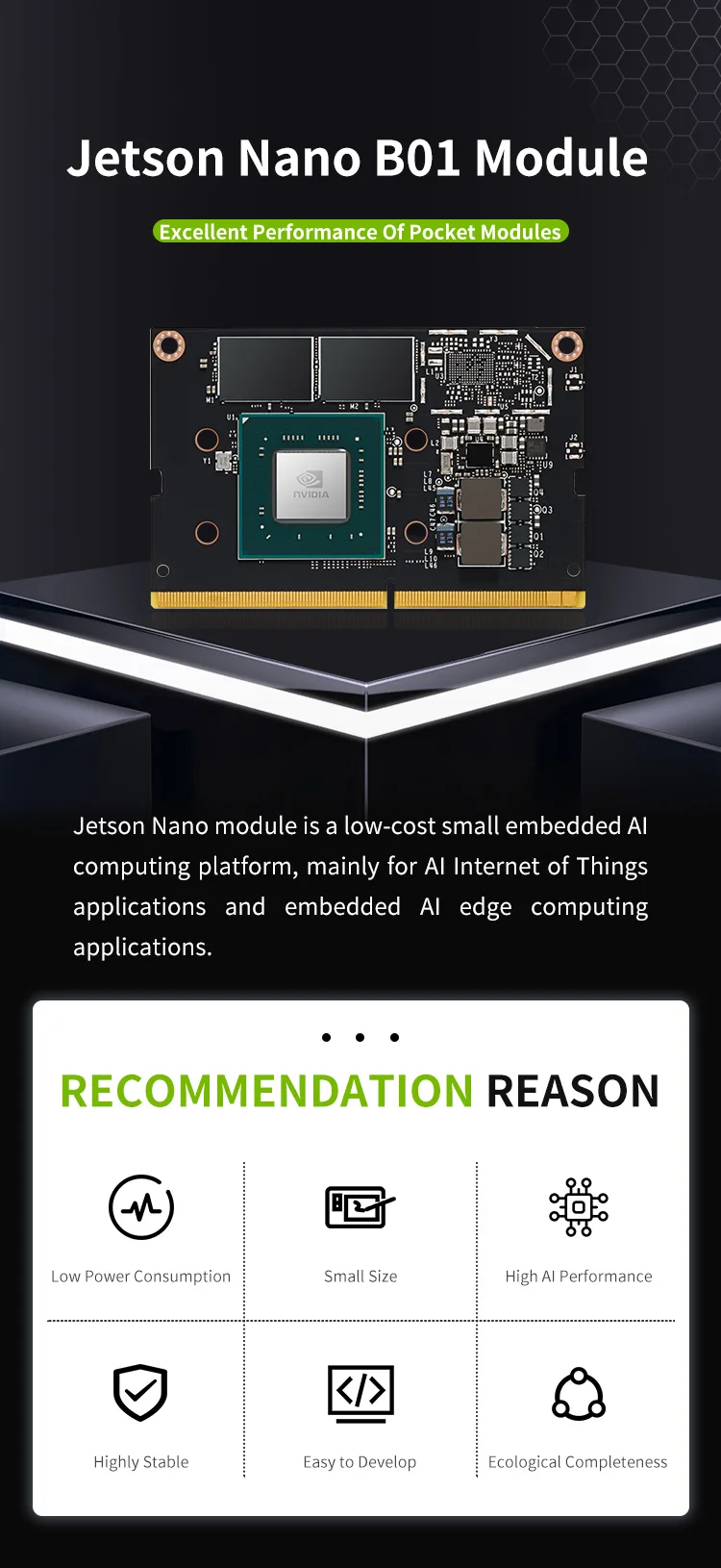 NVIDIA Jetson Nano B01 - Embedded AI for Edge Computing