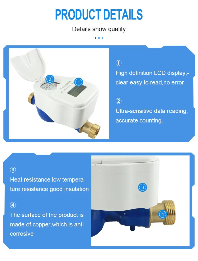 Digital Water Meter Smart Analyzer Water Meter High Accuracy Water ...