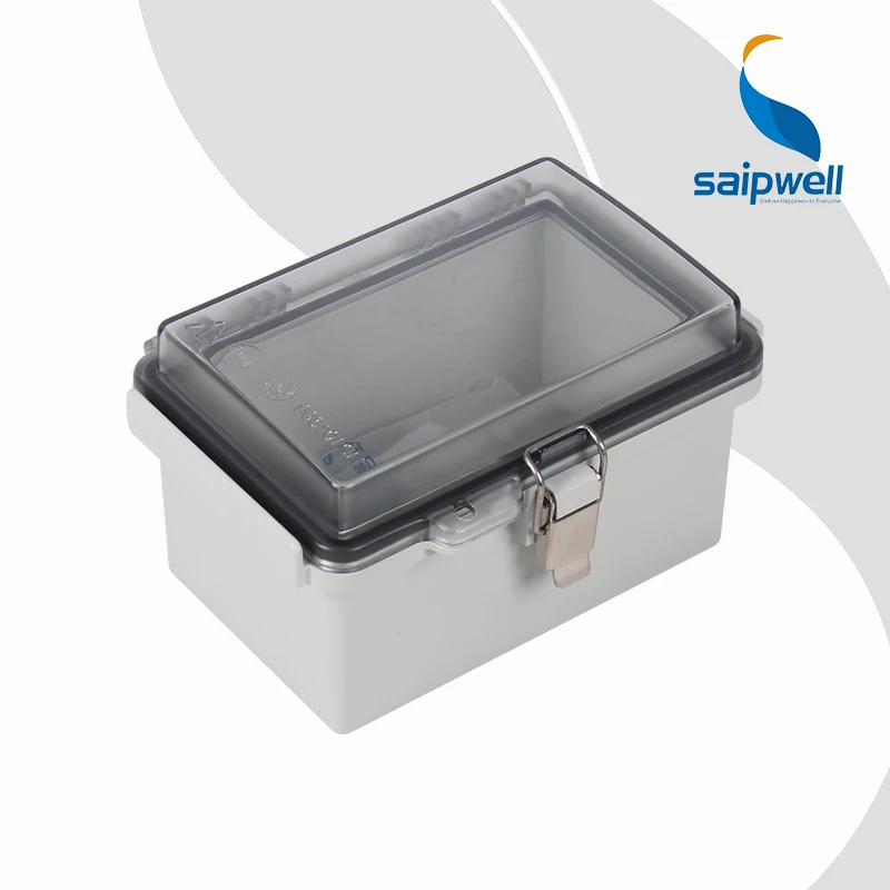 Saipwell Industrial Junction Box Pc Hinged Type Sp-cag Series Grey Lid ...