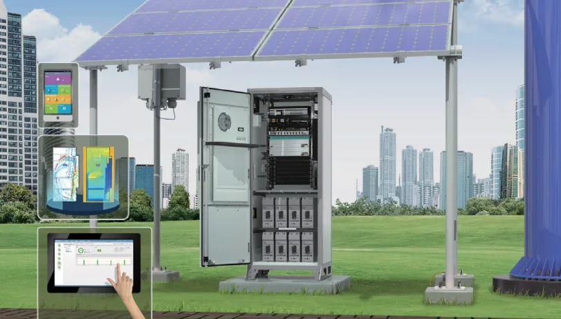 MTS9513A Outdoor Telecom Cabinet - 48V 200A Power System