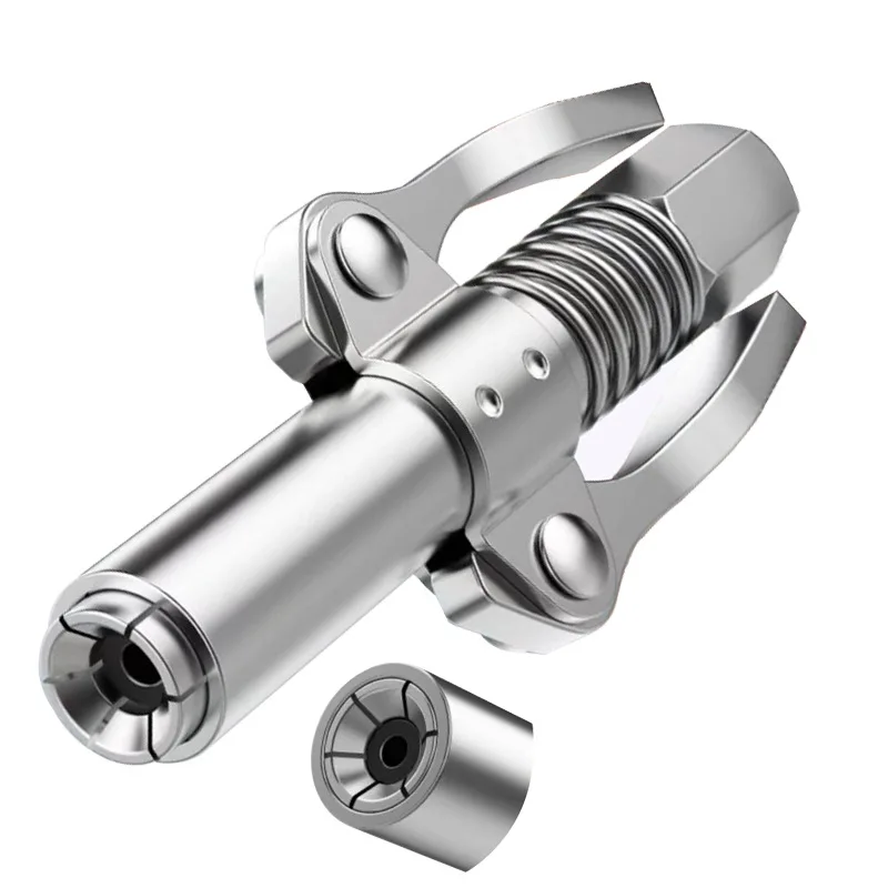 10000PSI Grease Gun Coupler 6jaws Grease Quick Coupler 1/8" Double ...