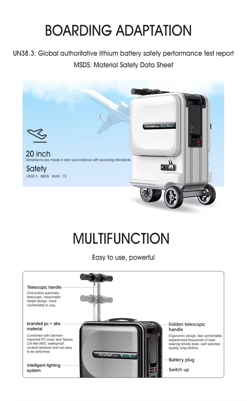 Fashionable Universal Travel Hard Suitcase Smart Multifunctional ...