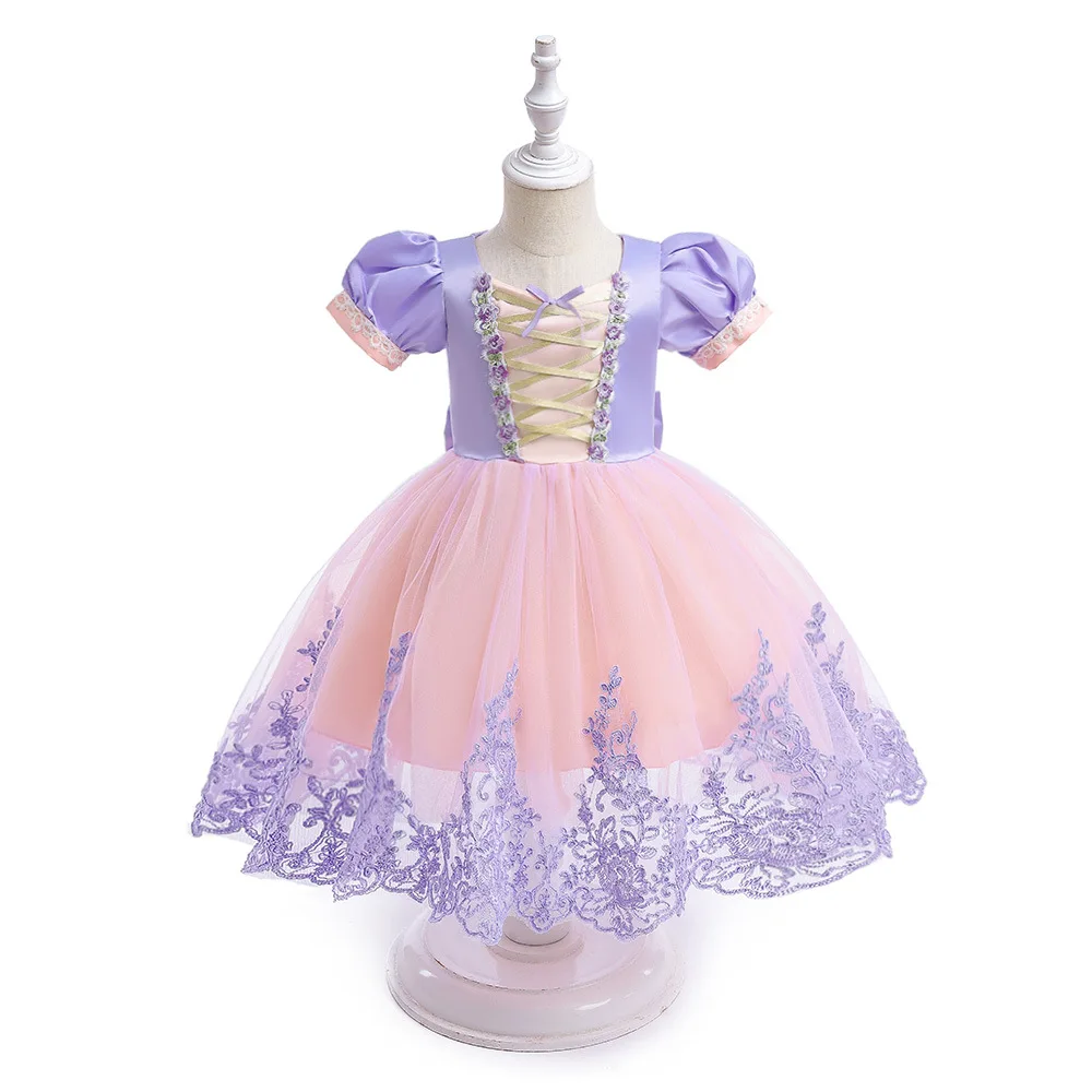 New Fashion Lace Princess Formal Prom Birthday Kids Formal Wear Wedding ...