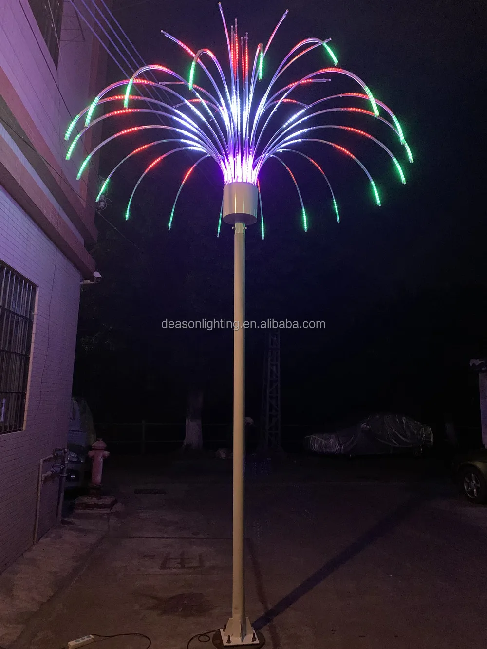 Outdoor Christmas Decoration Led Firework Pole Lighting - Buy Led ...