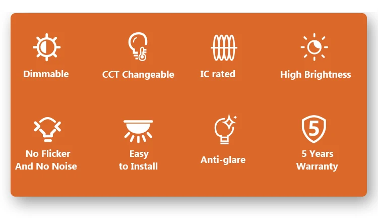 5cct Triac Dimmable Ic Rated Luminaire 4 Inch Recessed Intertek Led ...