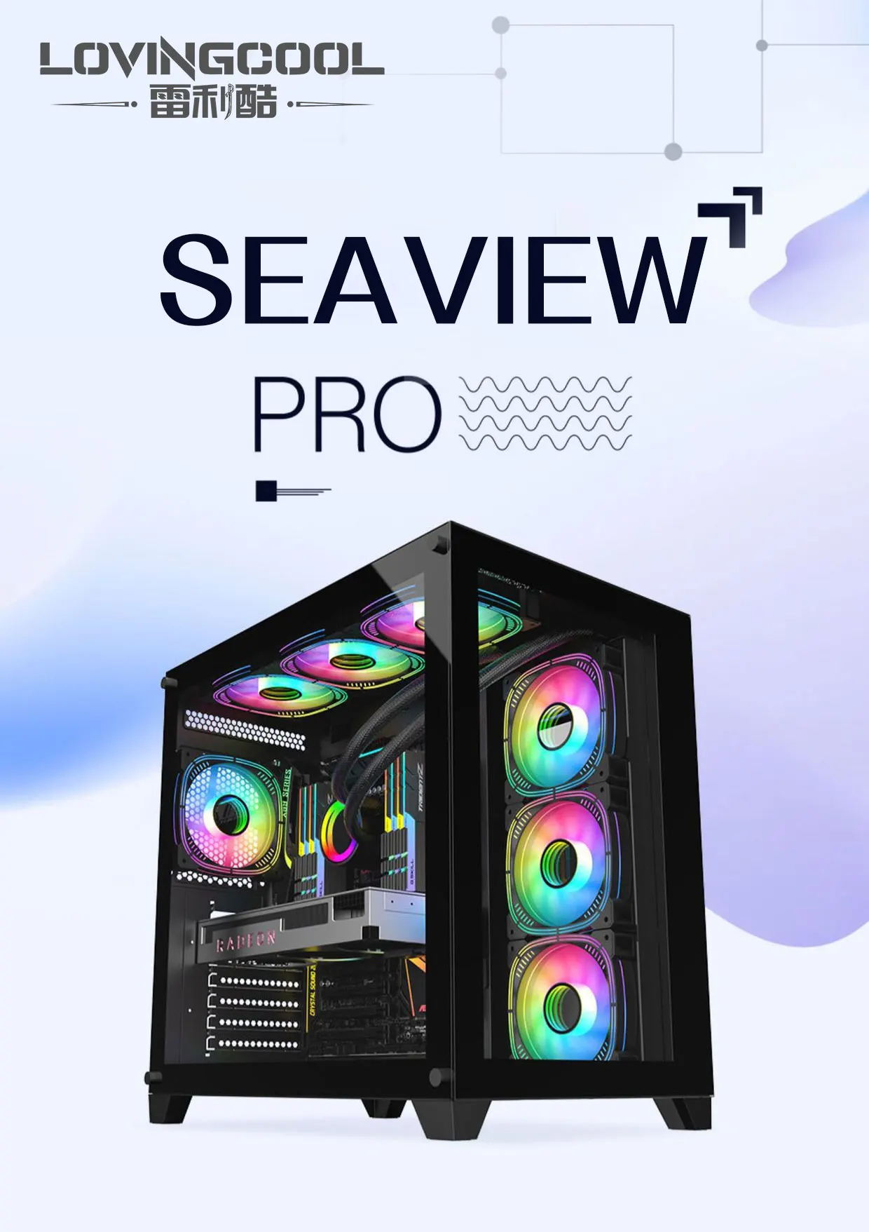 Newest Cool Gaming Pc Case Aluminum Atx/m-atx/itx Desktop Computer ...