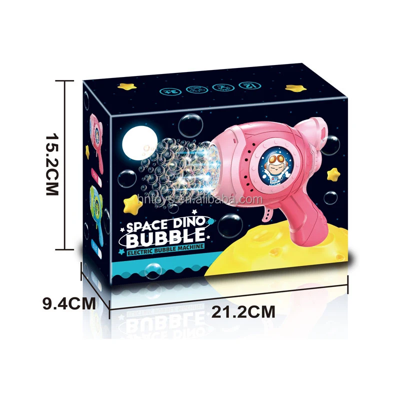 12-hole Electric Bubble Gun Toys Automatic Cartoon Dinosaur Bubble ...