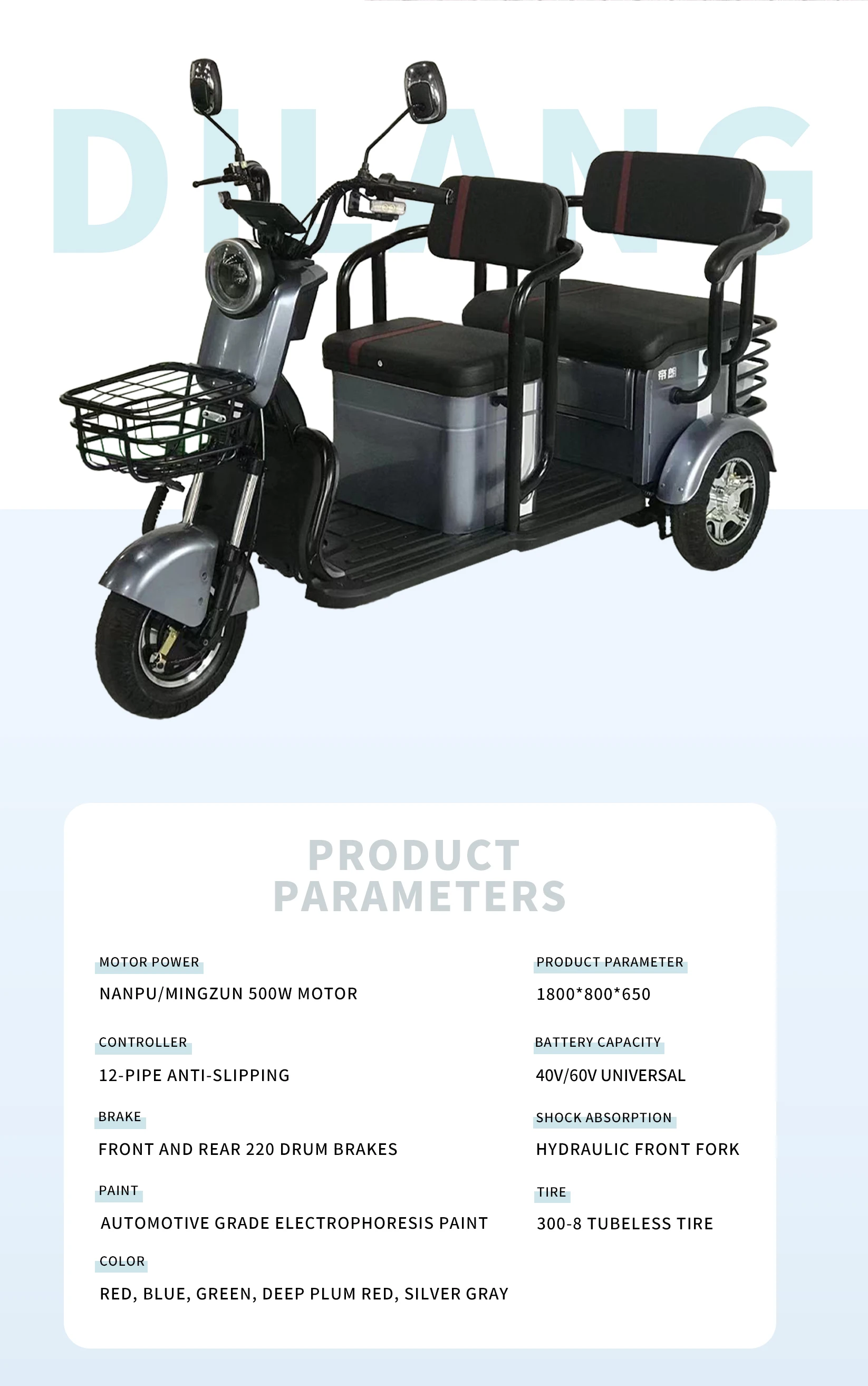 V8 Tricycle Motorcycle Cargo Electric Cargo Tricycle 3 Wheels - Buy ...