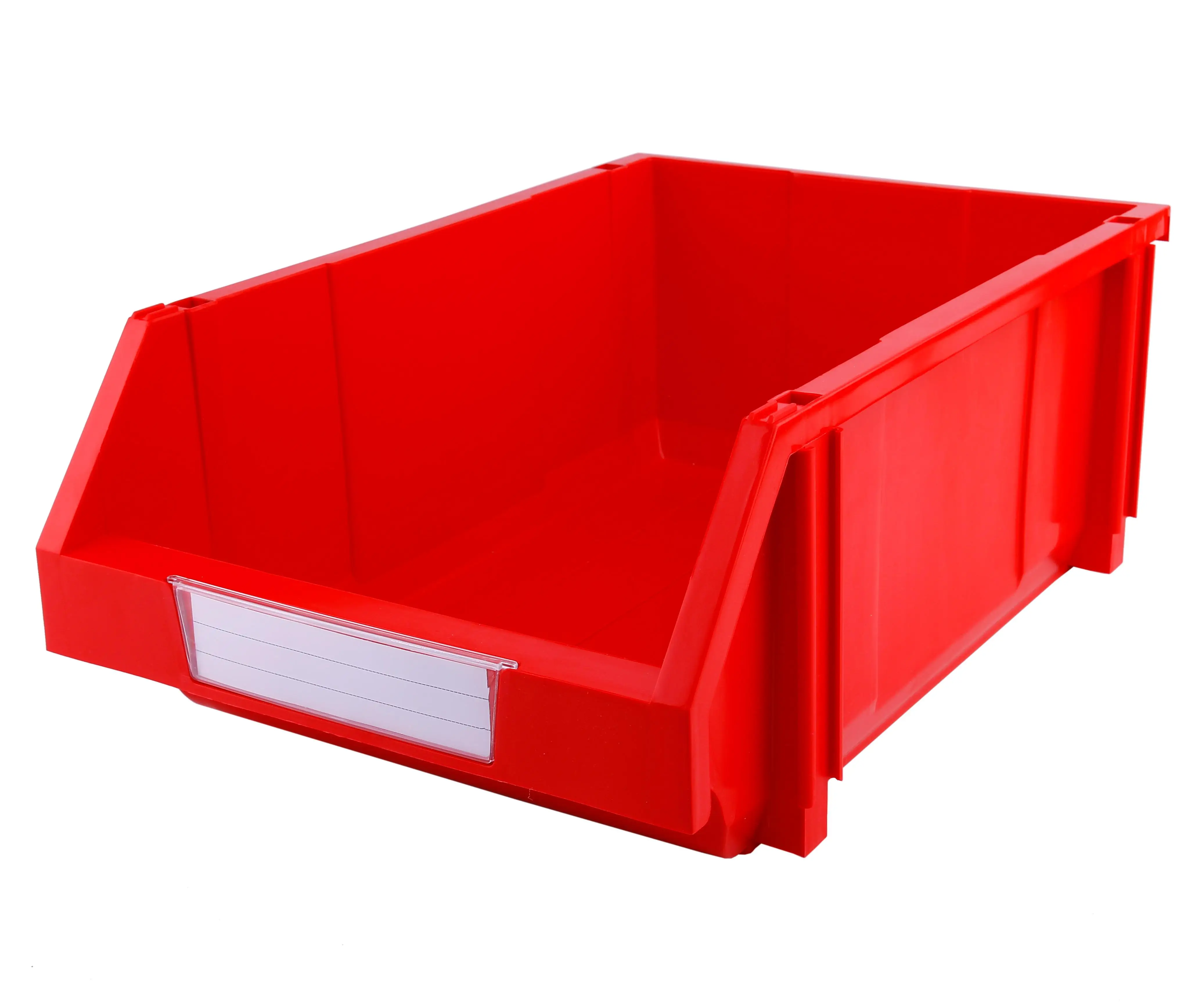 Home Storage Bins Stackable Plastic Storage Solid Box Plastic Shelf Bin ...