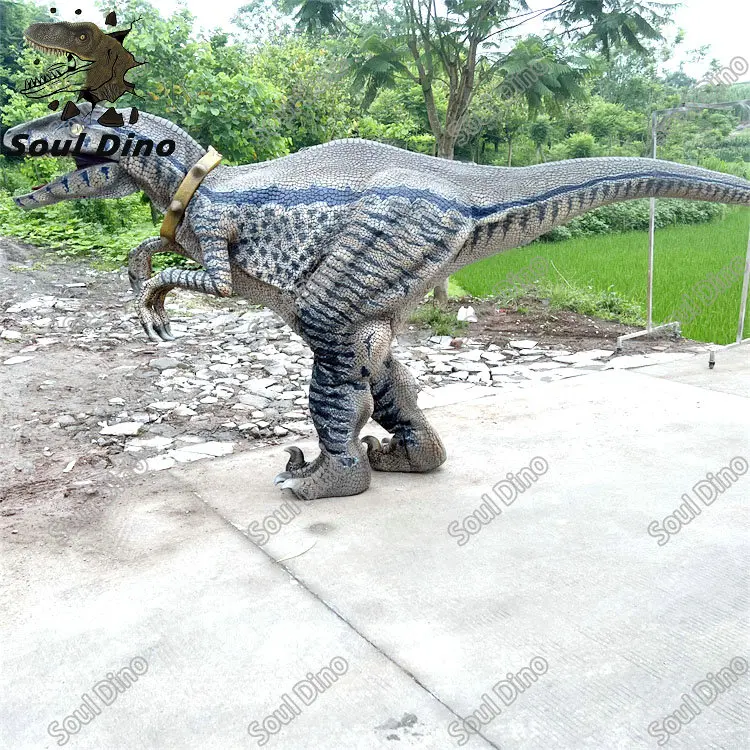 Realistic Animatronic Walking Velociraptor Dinosaur Costume Jurassic ...
