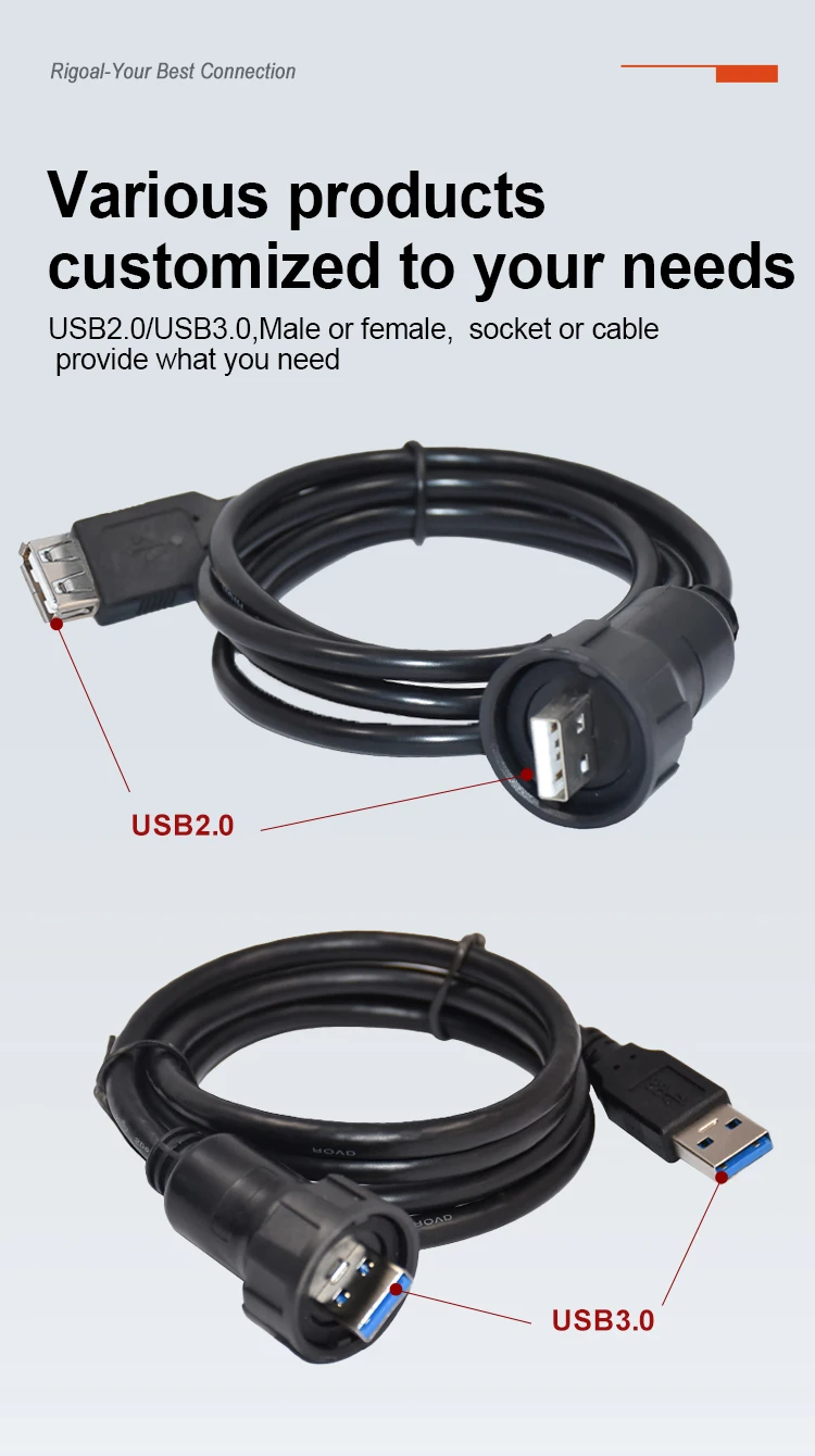 IP67 USB 3.0 Adapter - Waterproof Connector for Automotive