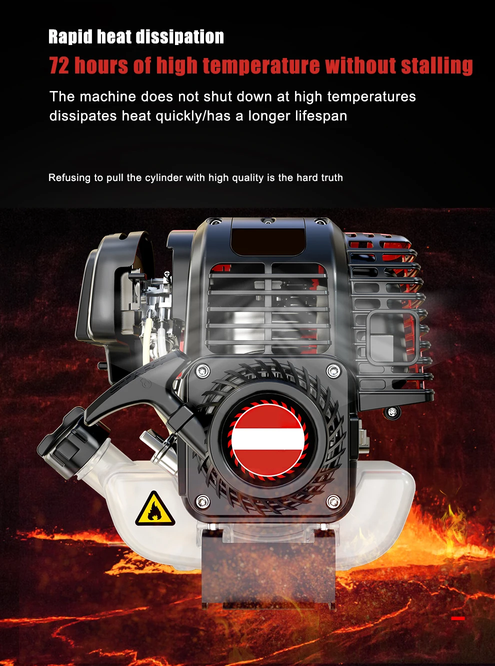 4-stroke 55cc Remote Control GX35 Backpack Petrol Brush Cutter