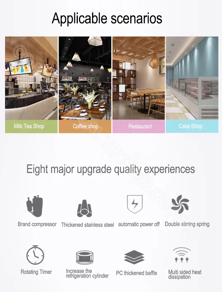 Italian Vertical Display Cabinet Fruit Mixer Sorbet Commercial Gelato ...