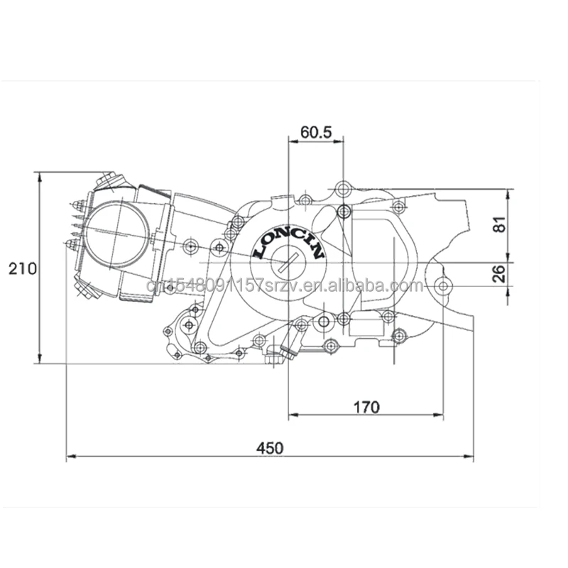 Cqjb Motorcycle Engines 2 Stroke Engine Bike 120cc Moto Engine 150cc ...