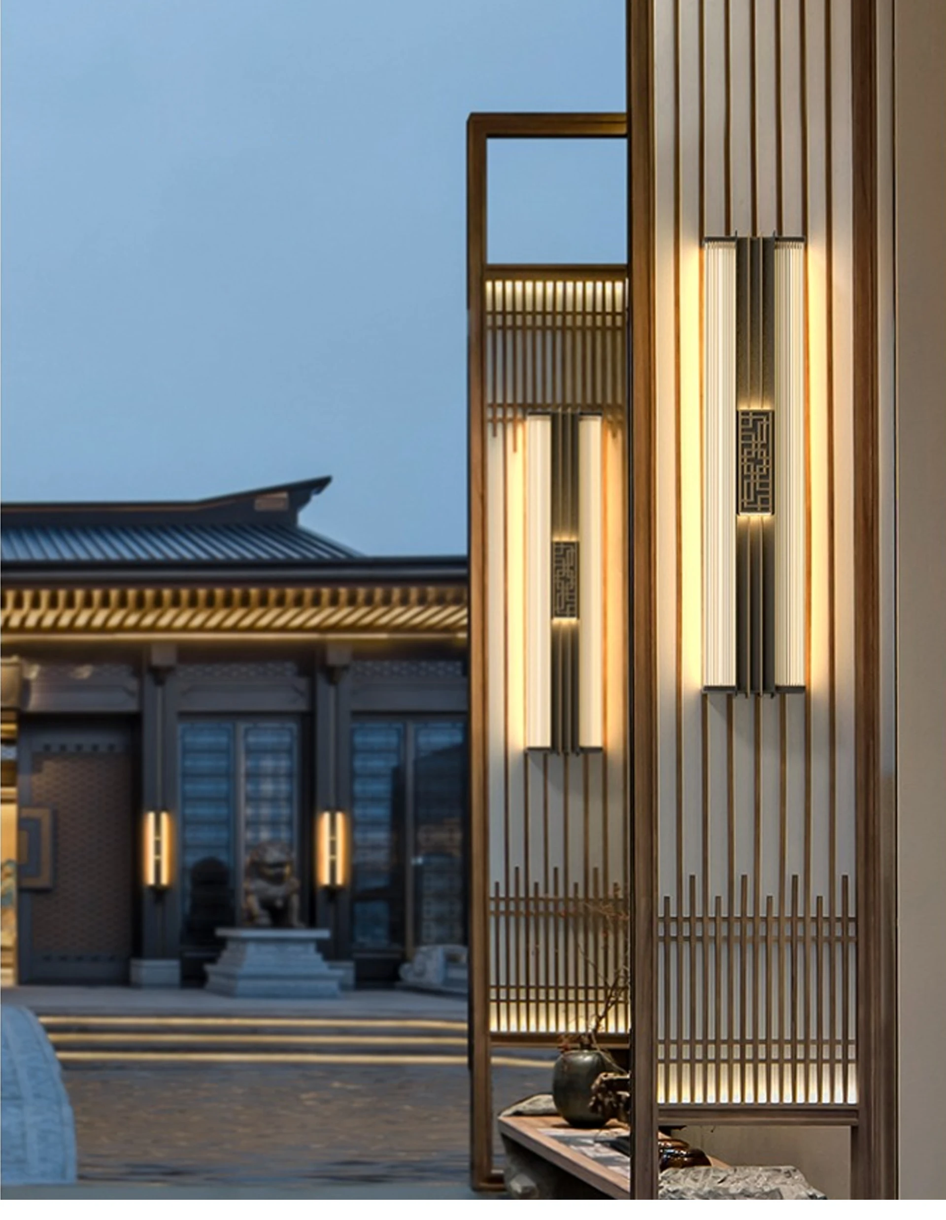 Outdoor Wall Lamp Waterproof Ip65 Garden Villa Light Power Outside Led ...