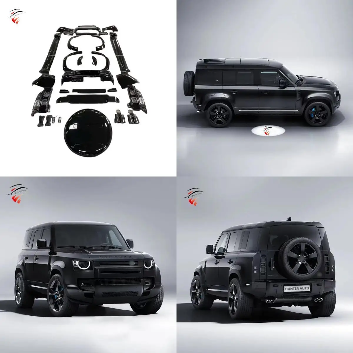 007 Bond Edition Black Full Body Kit for Land Rover Defender