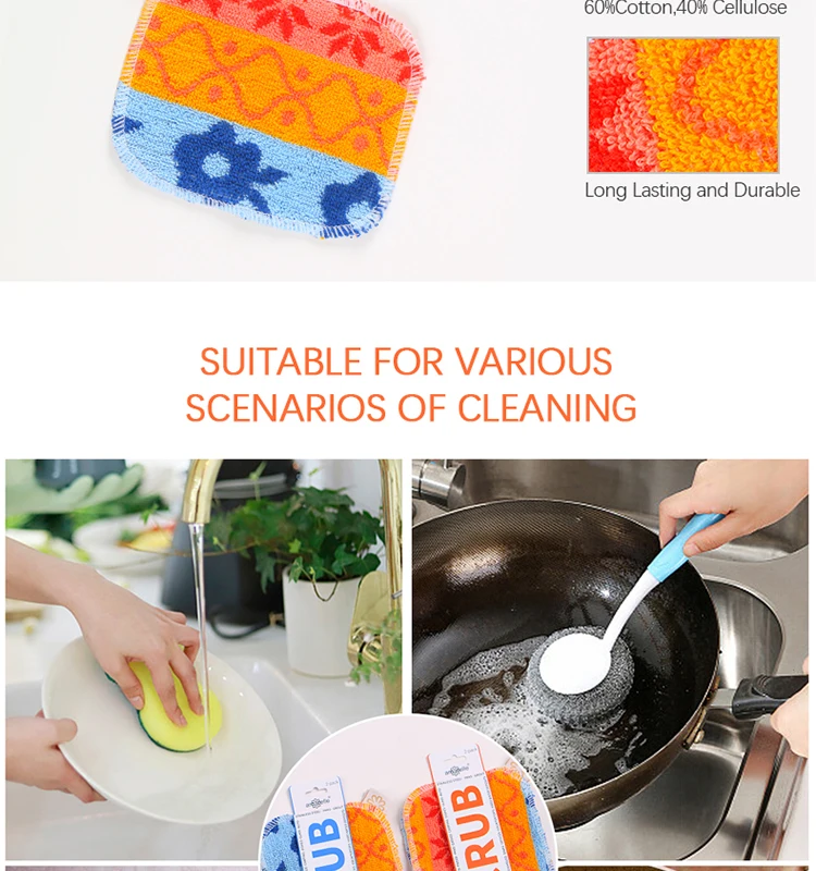 New Concept Scrubby Kitchen Dish Wash Scrubs Sponge Scour Pads for ...