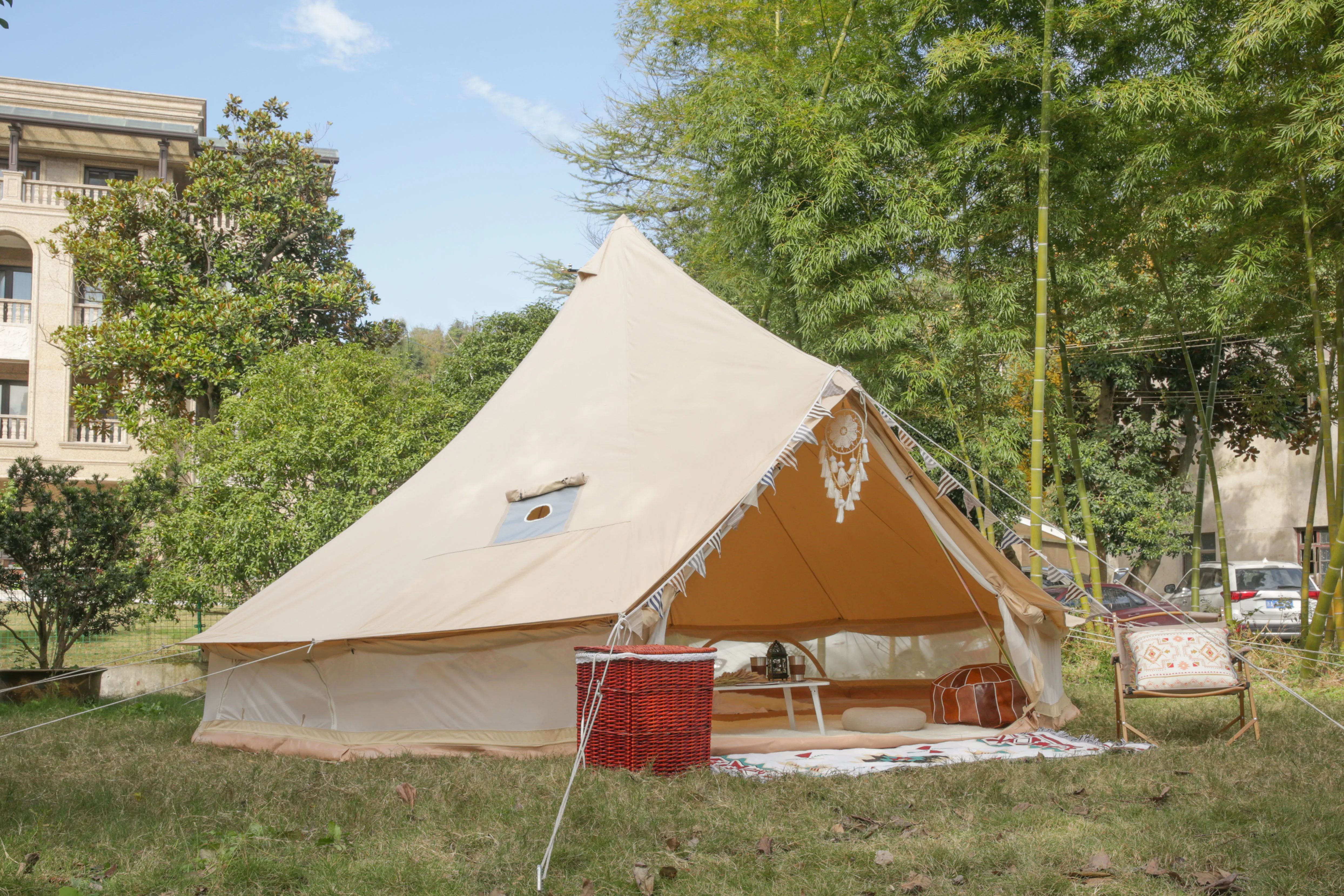 5m Fire Proof Bell Tents - Durable & Waterproof Camping Tents