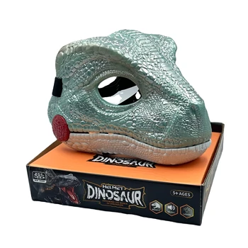 Realistic Dinosaur Mask With Open Mouth Horror Headdress Halloween ...