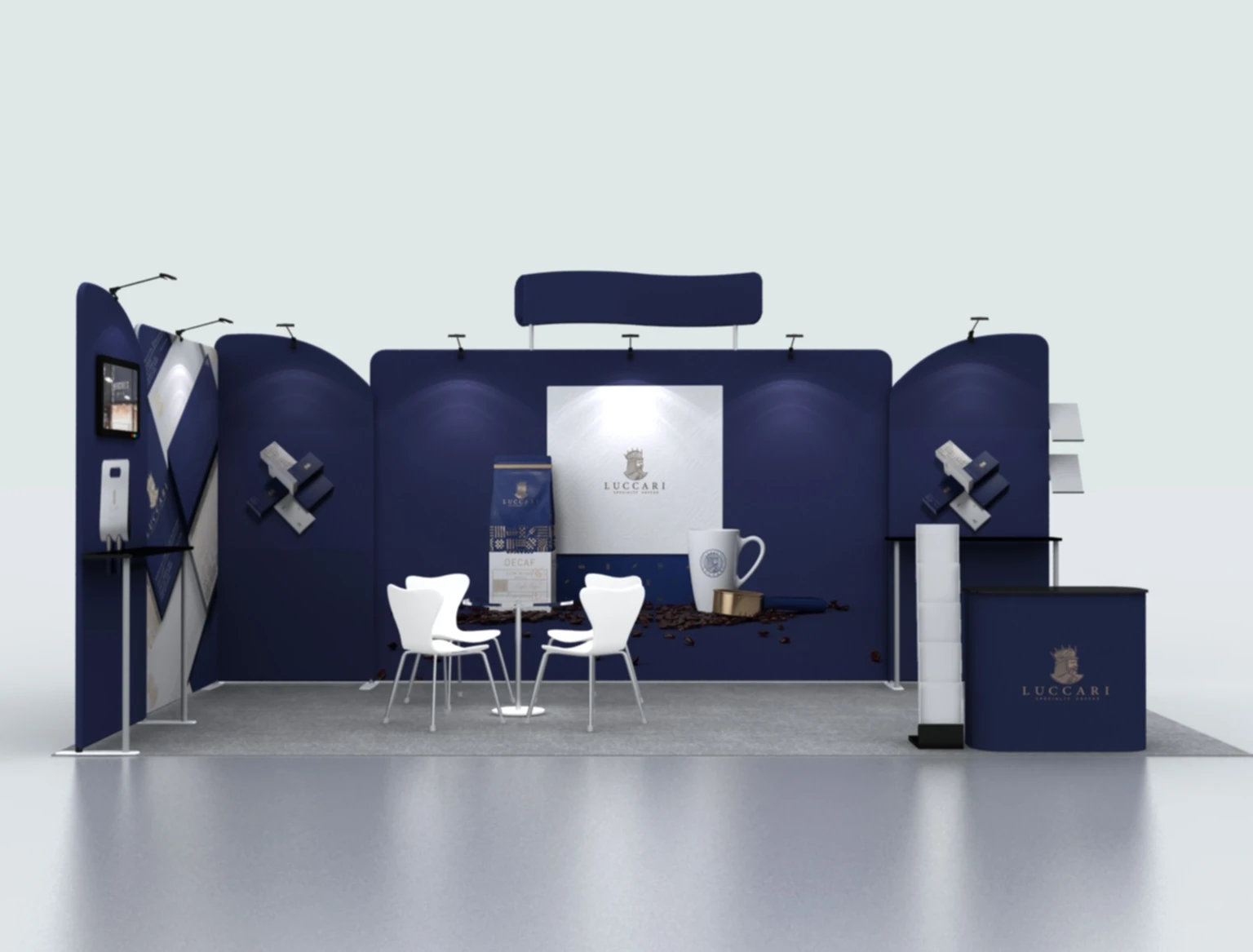 10x10ft Trade Show Booth Shelf Display Backdrop Banner Stand