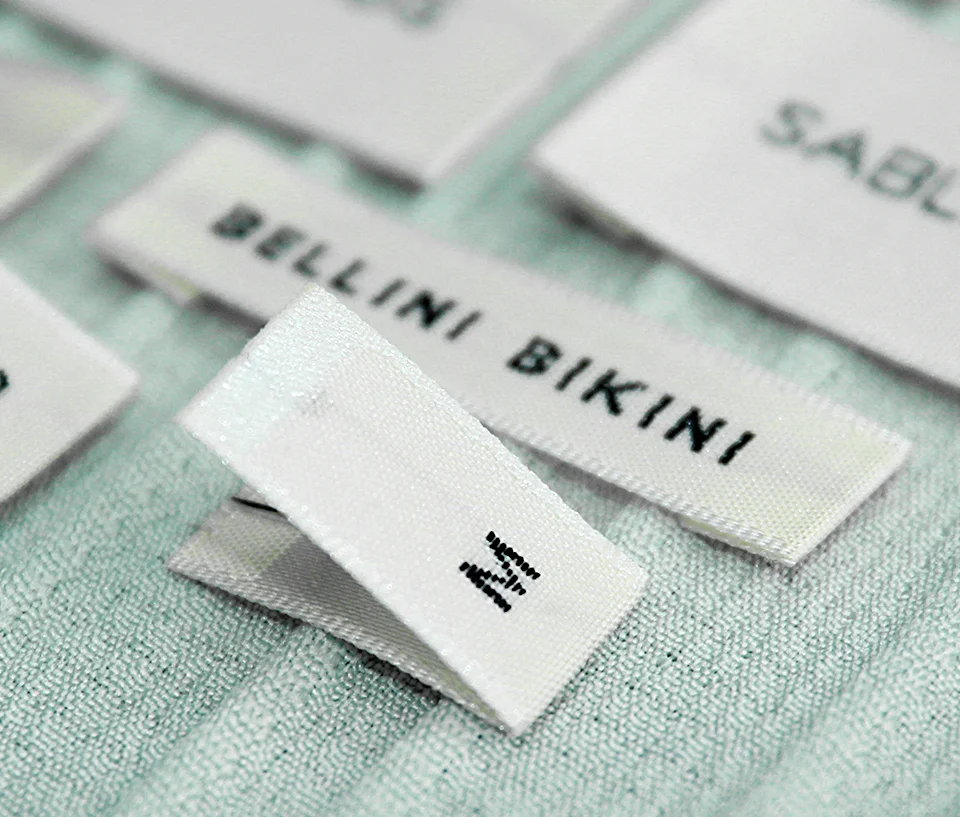 Custom Twill Woven Label With Your Own LOGO Clothing Fabric Tags ...
