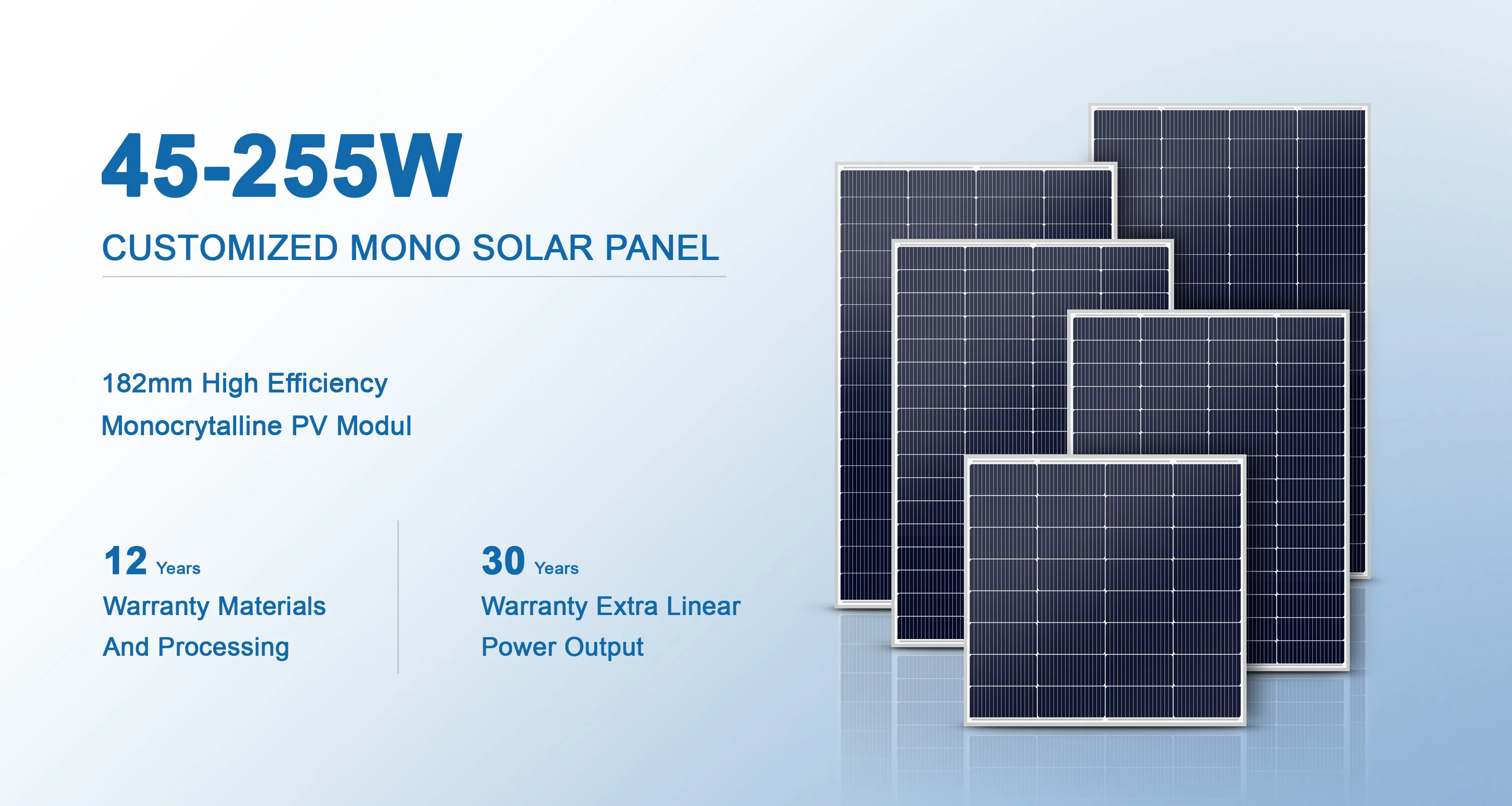 Solar Panel Bifacial 200 WP - Customized Power Solutions