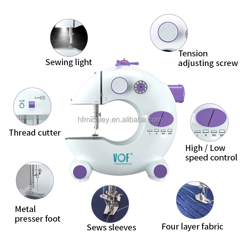 Vof 2024 New Design Fhsm 212 Home Household Mini Table Top Toy Sewing ...