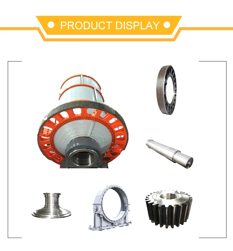Customized Ball Mill Rotary Kiln Spare Parts Large Metal Ball Mill Gear ...