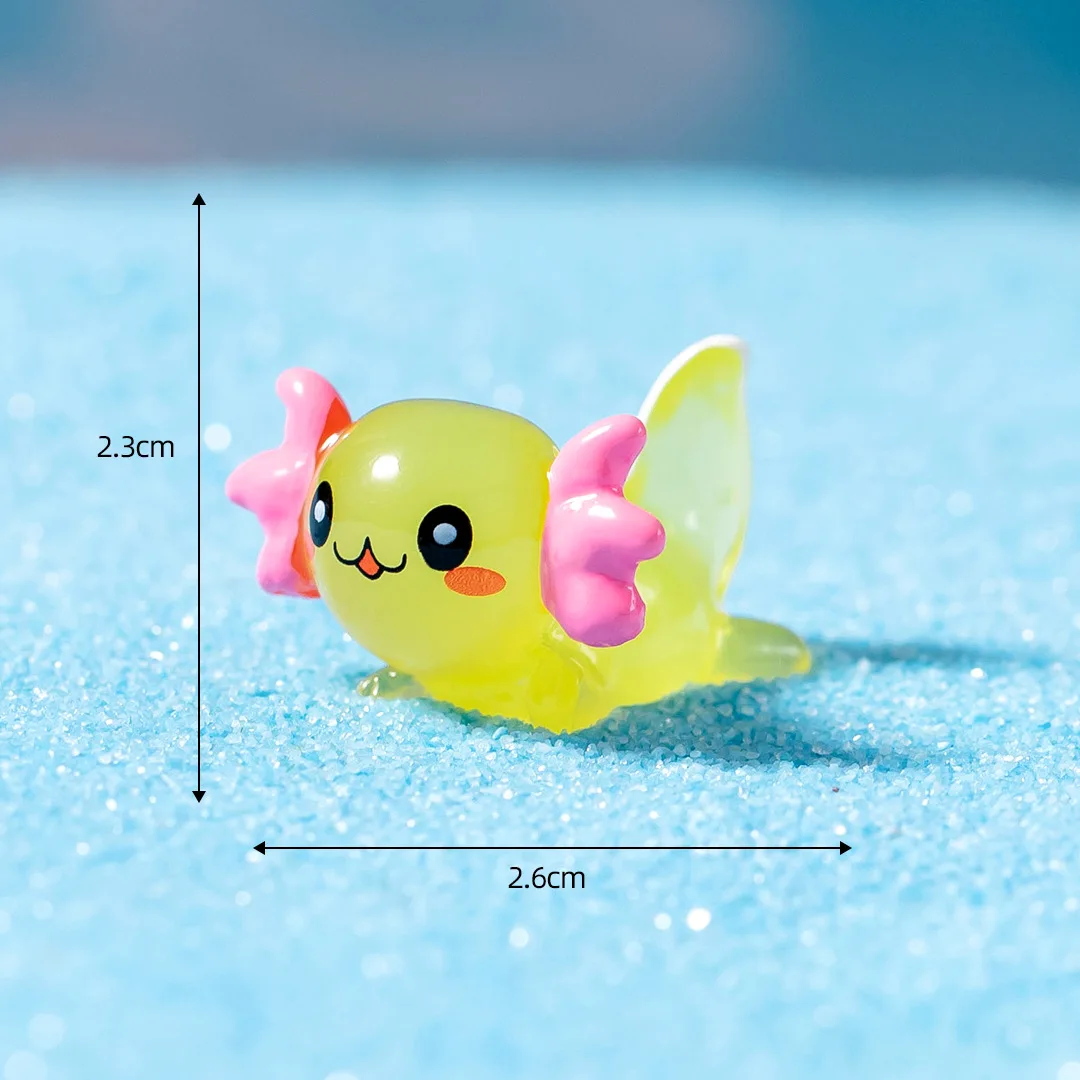Mini Axolotl Resin Charms Figurine Toy Miniature Axolotl Ornament Tiny ...