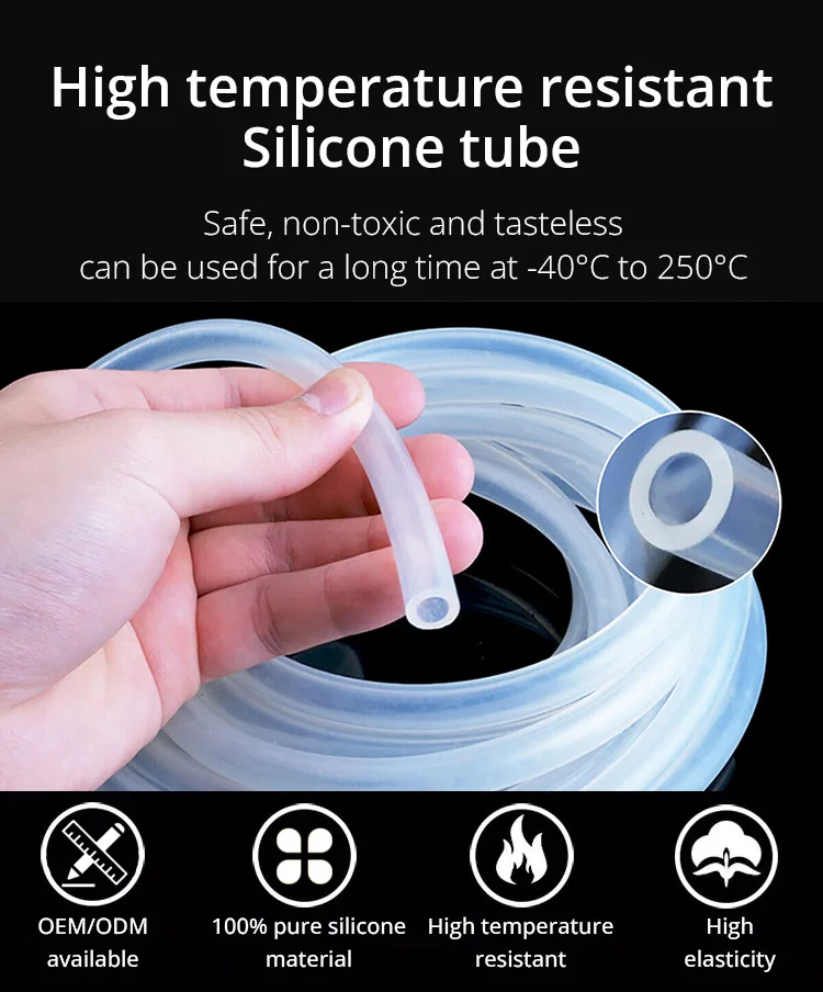 Custom Soft Flexible Silicone Hose Pipe - Medical Grade