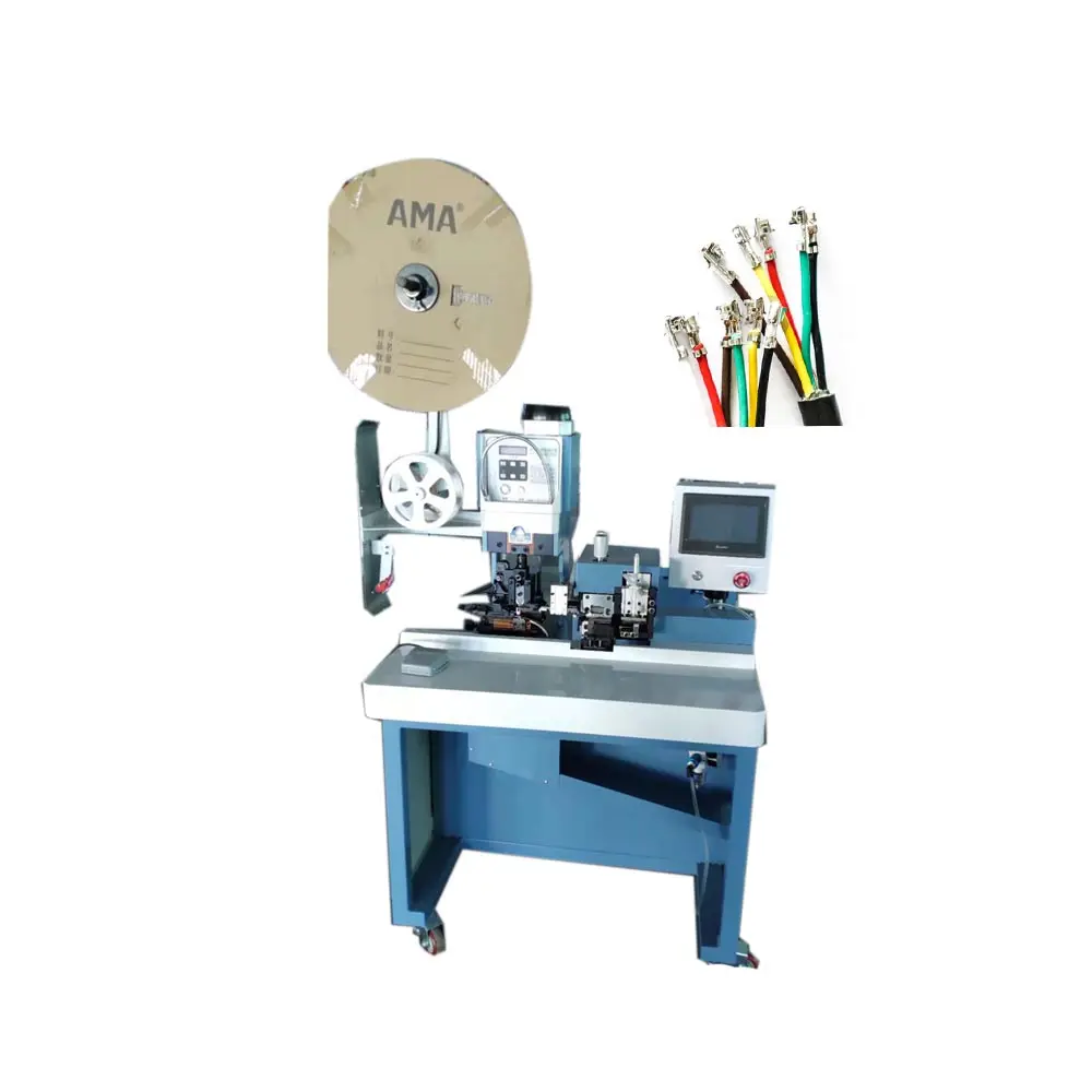 Automatic Multi Cores Wire Cable Straighten Stripping And Terminal Crimping Machine - Buy Wire ...