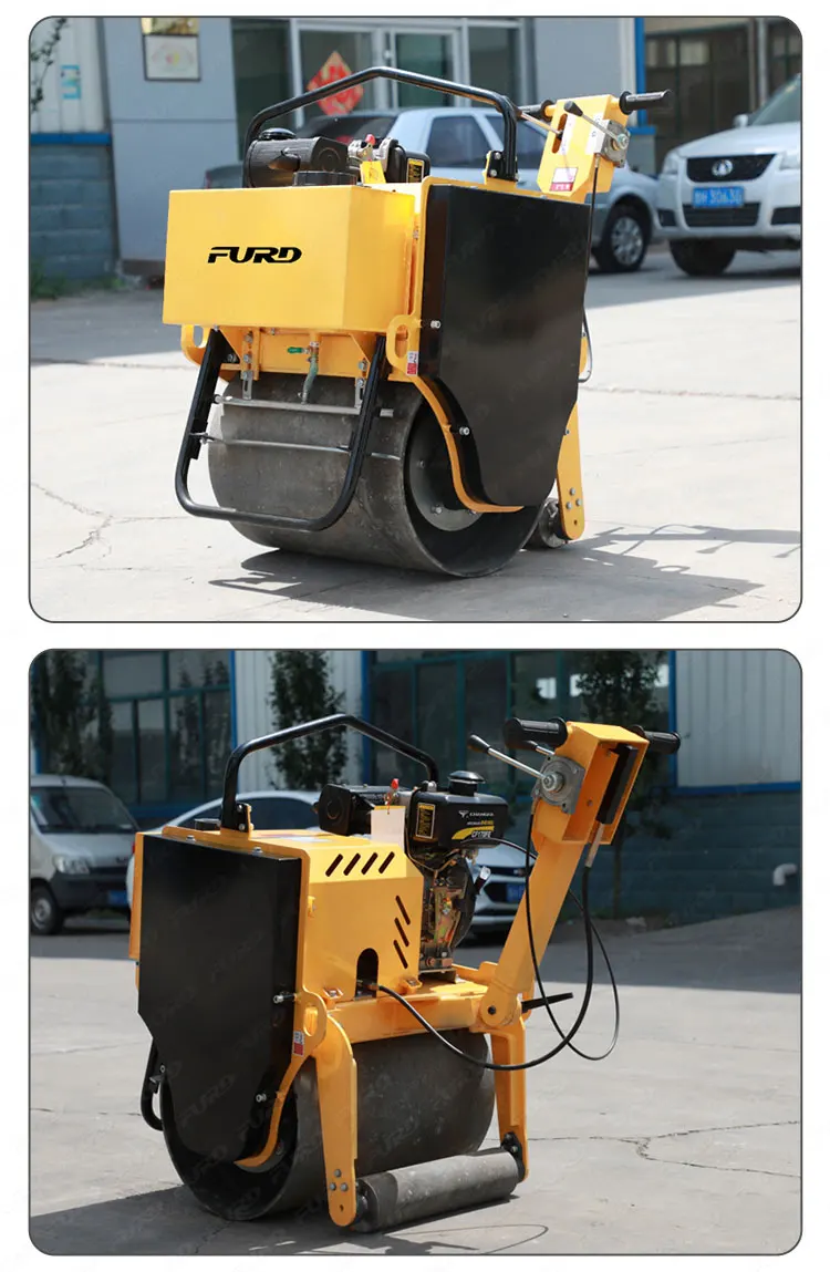 Vibratory Single Drum Roller Compactor Tandem Vibratory Roller FYL-D600 ...