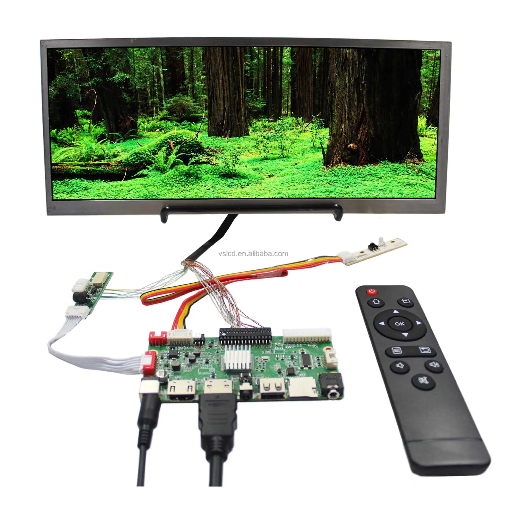 12.3 Inch HSD123KPW1-A30 TFT LCD Car Display, 1920X720 Resolution, LVDS ...