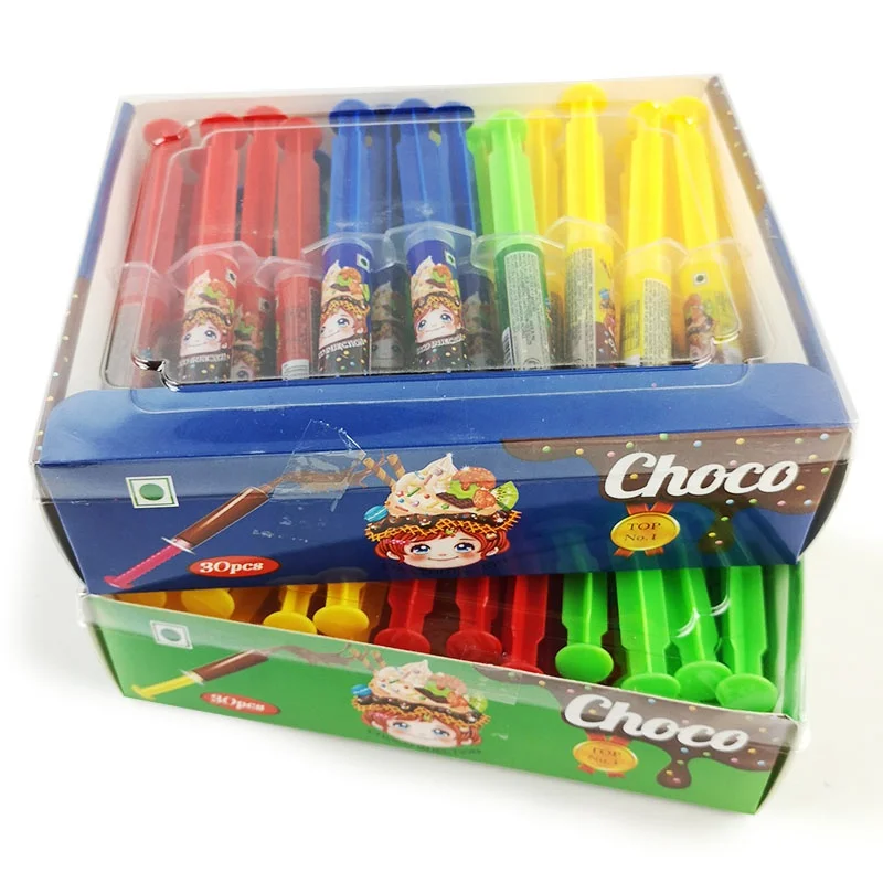 Syringe Shape Injection Candy - Chocolate Jam Liquid