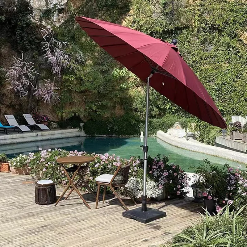 Factory Custom Sun Parasol Outdoor Bamboo Parasol Outdoor Umbrellas Sun ...