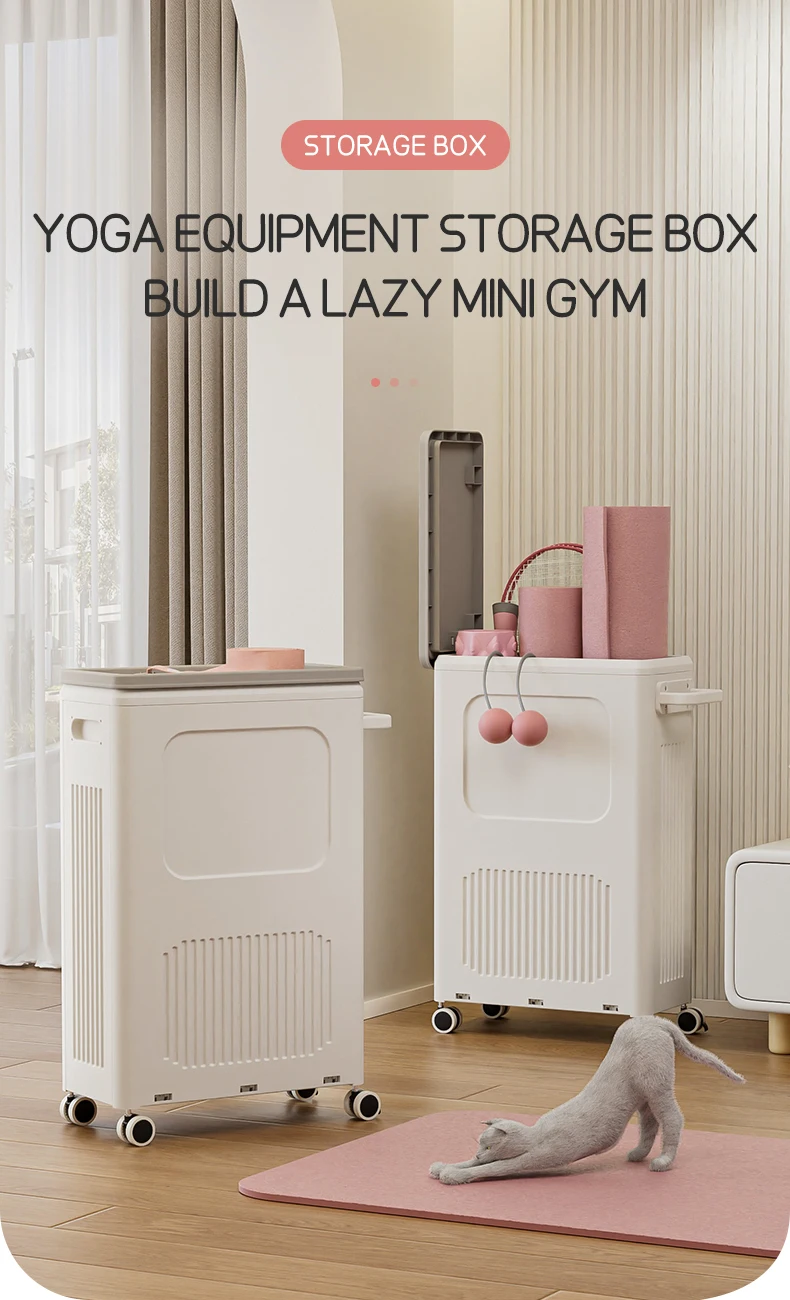 Haixin Modern Design Plastic Storage Box With Wheels Rectangle Shape ...
