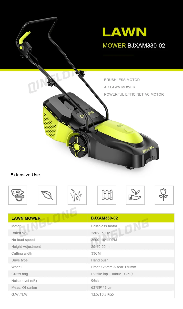 Wholesale High Quality Electric Lawn Mower Machines