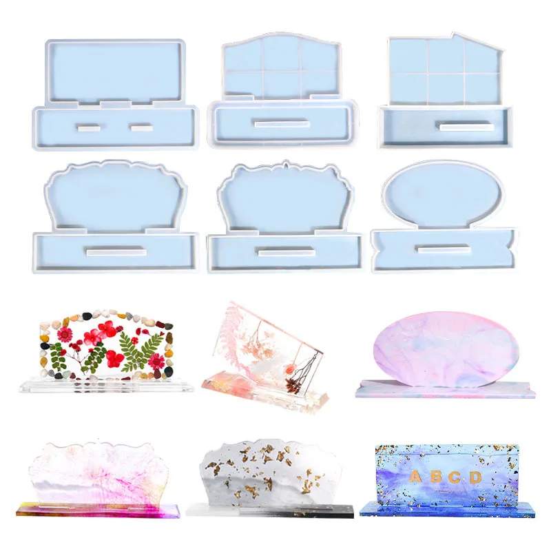 DM869 Desktop Indicator Commemorative Signboard Epoxy Resin Mold ...