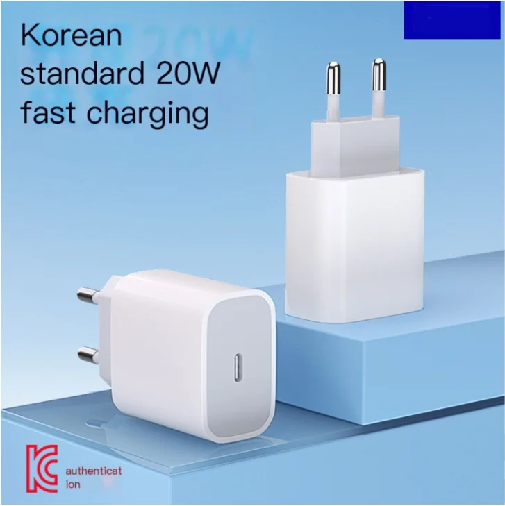 Korean Plug Universal Type C Pd Fast Wall Charger 20w Usb C Mobile ...